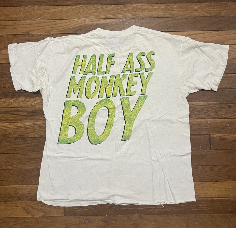 Vintage Brockum Mother Love Bone Half Ass Monkey Boy Tee Size XL | eBay