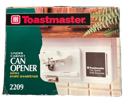 Toastmaster Under Cabinet Electric Can Opener w/Knife Sharpener Model ...