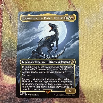 MTG Indoraptor, the Perfect Hybrid - Borderless, NM-Mint, English | eBay