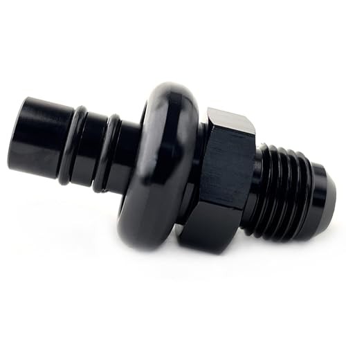 1PCS 6AN Male Flare Fuel Feed Pipe Fitting, EFI, Aluminum, Black | eBay