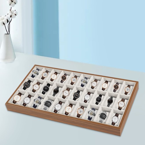30 Slot Watch Display Case Jewelry Box Wooden Watch Organi30 Slozer ...