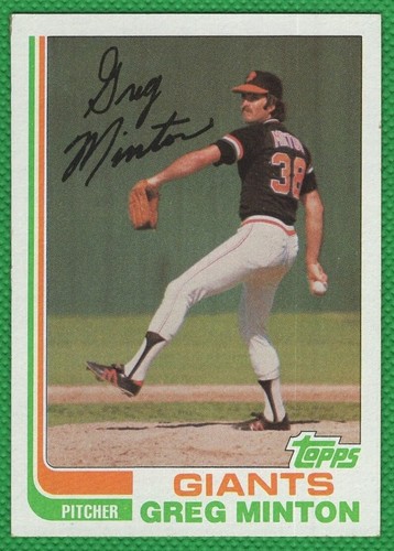 Greg Minton - 1982 Topps #687 - San Francisco Giants Baseball Card | eBay
