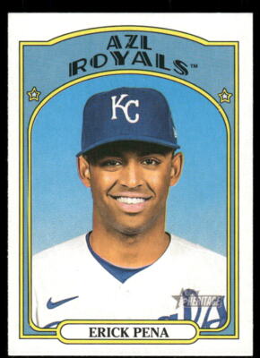2021 Topps Heritage Minor League #32 Erick Pena NRMT | eBay