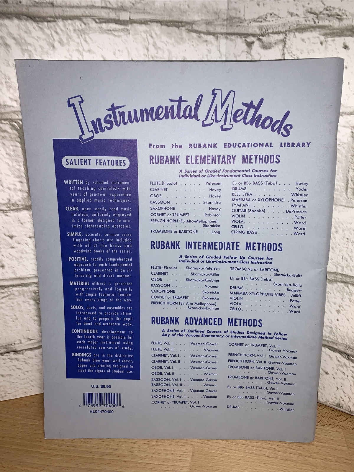 Rubank Advanced Method - Flute Vol. 2 by W. M. Gower (1992, Trade ...