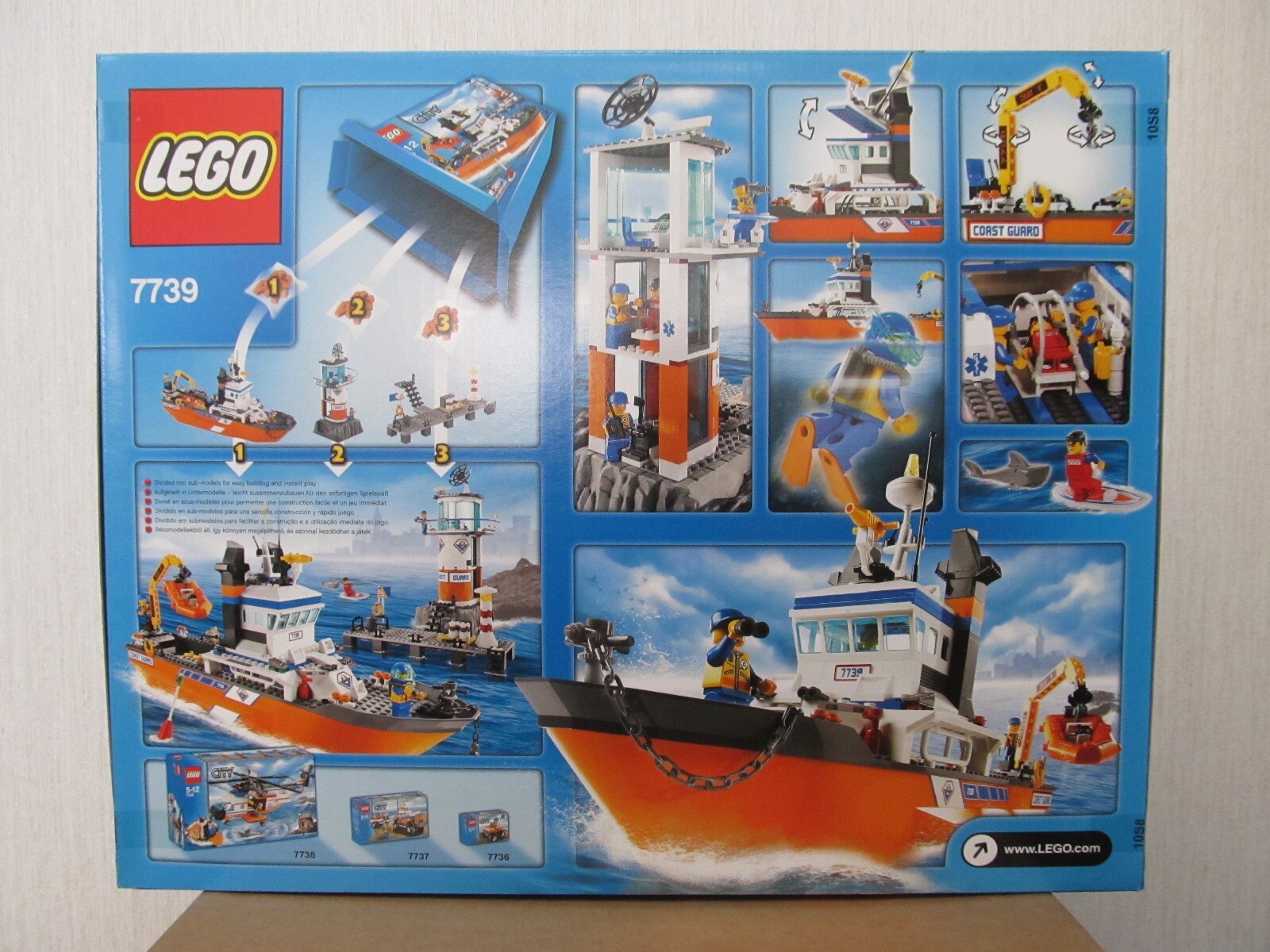 LEGO City 7739 Coast Guard Patrol Boat & Tower New Sealed Box Does Have ...