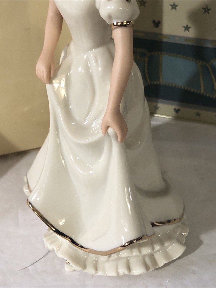 LENOX DISNEY SHOWCASE COLLECTION 7 1/4" SNOW WHITE FIGURINE 1998 COA ...