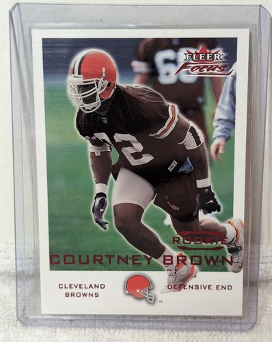COURTNEY BROWN 0033/3999 ROOKIE CARD CLEVELAND BROWNS 2000 FLEER FOCUS ...
