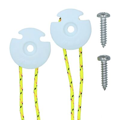 2 PACK White RWO Halyard Sheet Rope Tidi Tidy Deck Line Tamer Bulkhead ...