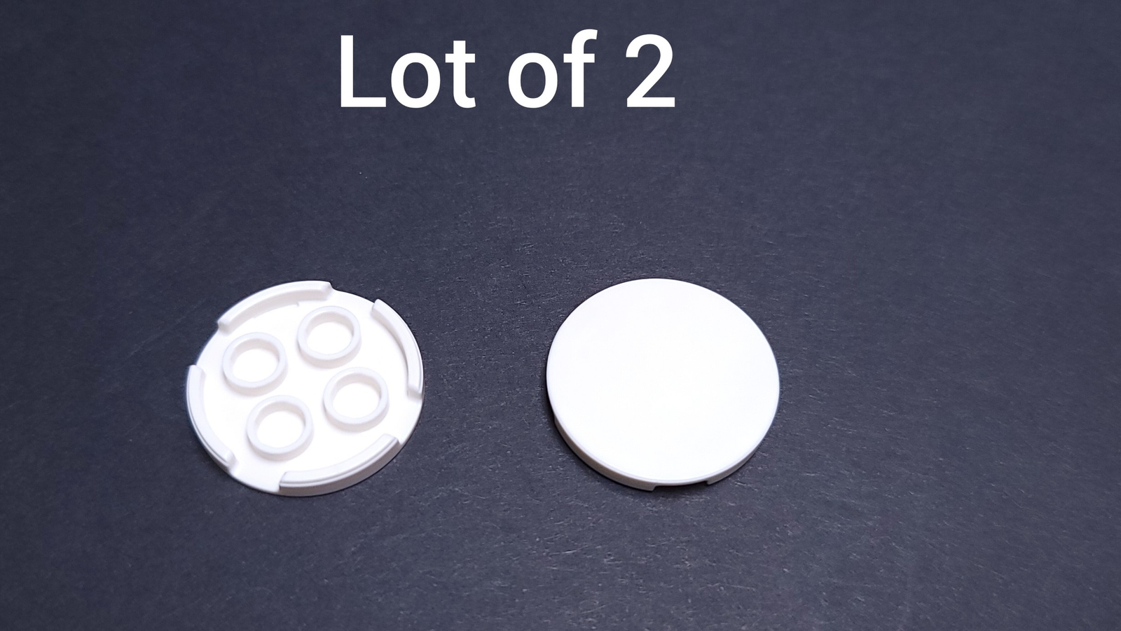 Lego 3x3 Round Tile White Lot of 2 | eBay