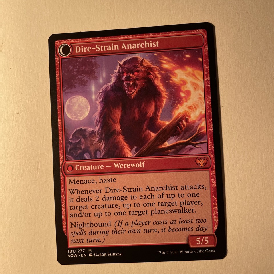 Volatile Arsonist // Dire-Strain Anarchist (181) Innistrad: Crimson Vow ...