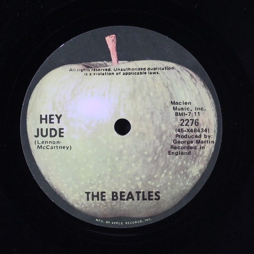 BEATLES: hey jude APPLE 7" Single 45 RPM | eBay