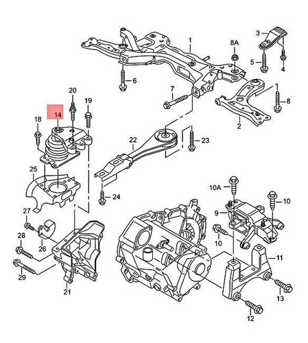 Genuine AUDI VW SEAT SKODA A1 Polo Engine Mounting Right 6C0199167C | eBay