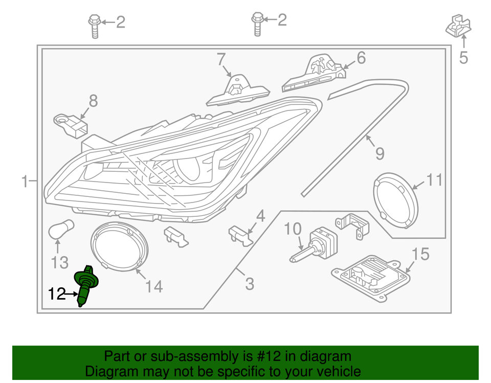 Genuine Hyundai Headlight Bulb 18649-55009-H | eBay