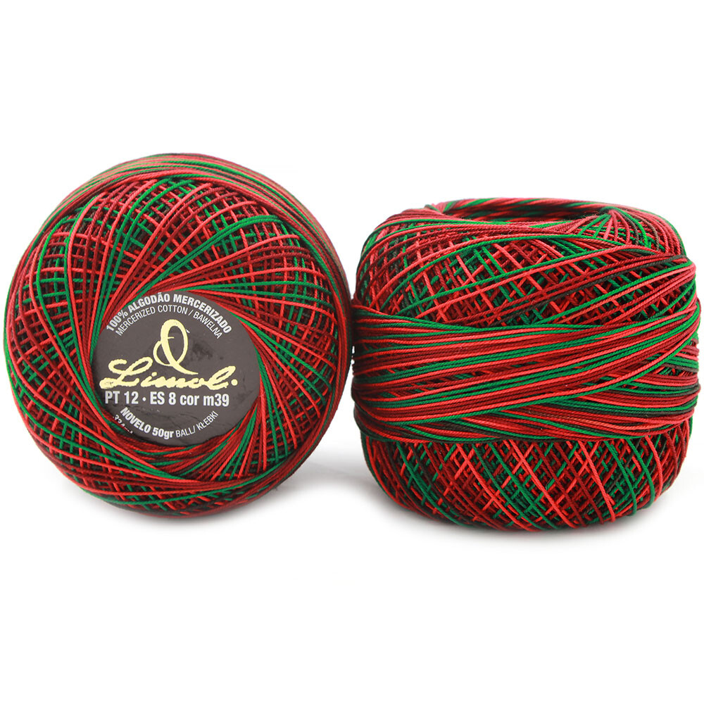 Limol Size 12 Multicolor 50 Grs 100% Mercerized Crochet Thread Cotton ...