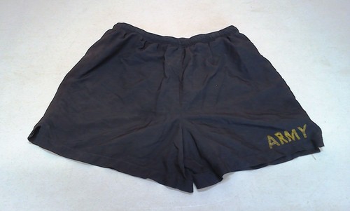 USGI US Army Black Physical Fitness Uniform APFU PT Shorts Trunks Size ...