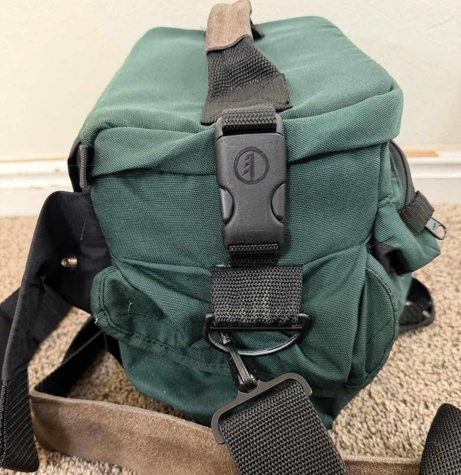 Tamrac 706 Pro Convertible Bag 1989 shoulder & waist green camera bag w ...