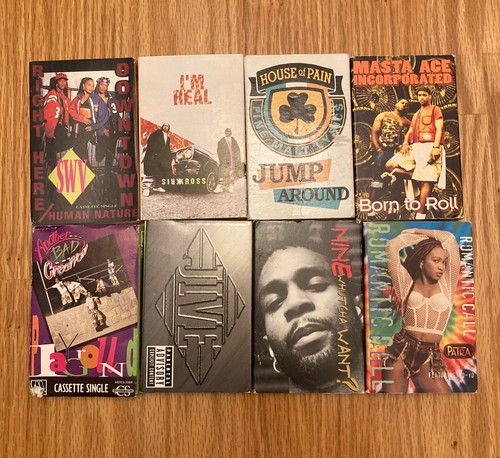 (Lot of 8) 90’s Rap Hip-Hop R&B Cassette Tape Singles SWV House of Pain ...
