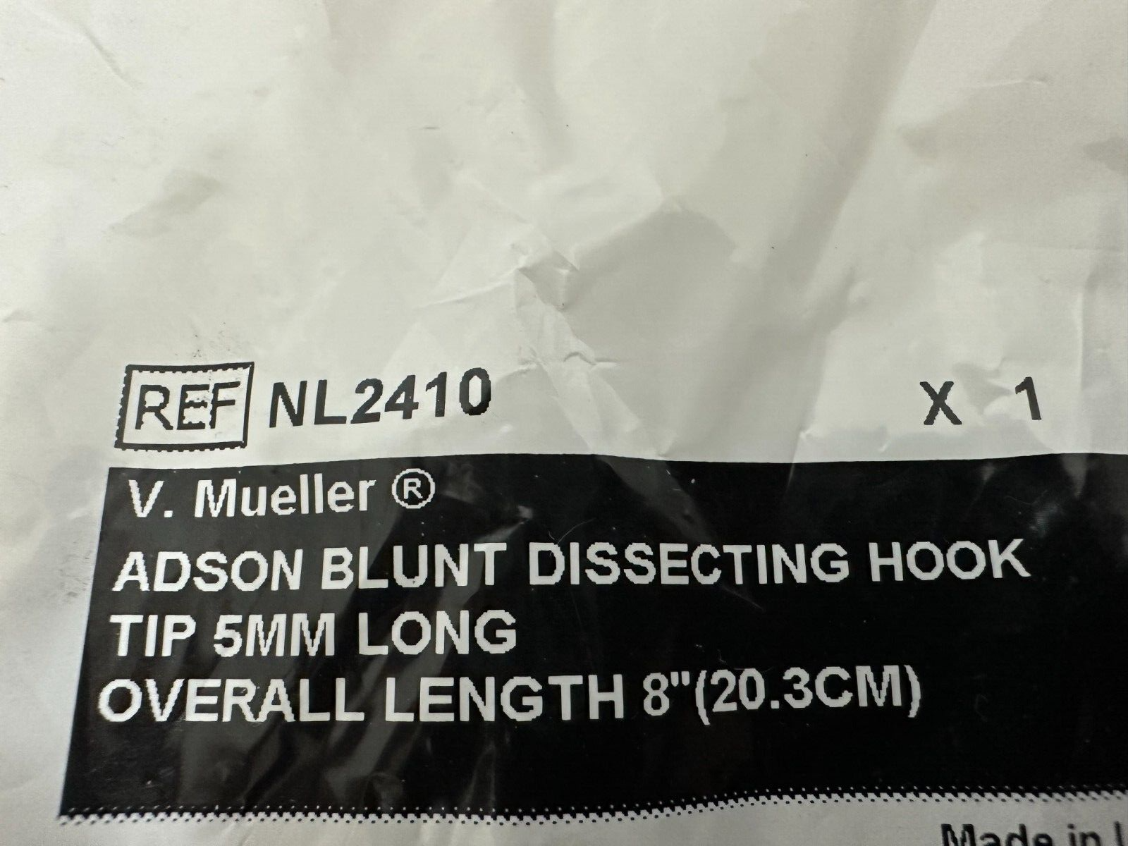 V. Mueller NL2410 Adson Blunt Dissecting Hook for sale online | eBay