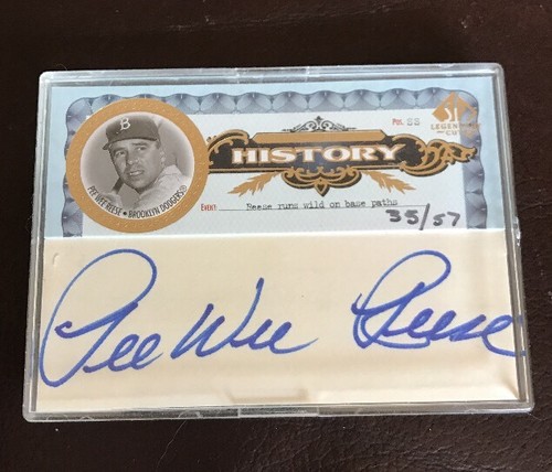 2006 UD SP LEGENDARY CUTS SIGNATURES PEE WEE REESE AUTOGRAPH AUTO 35/57 ...