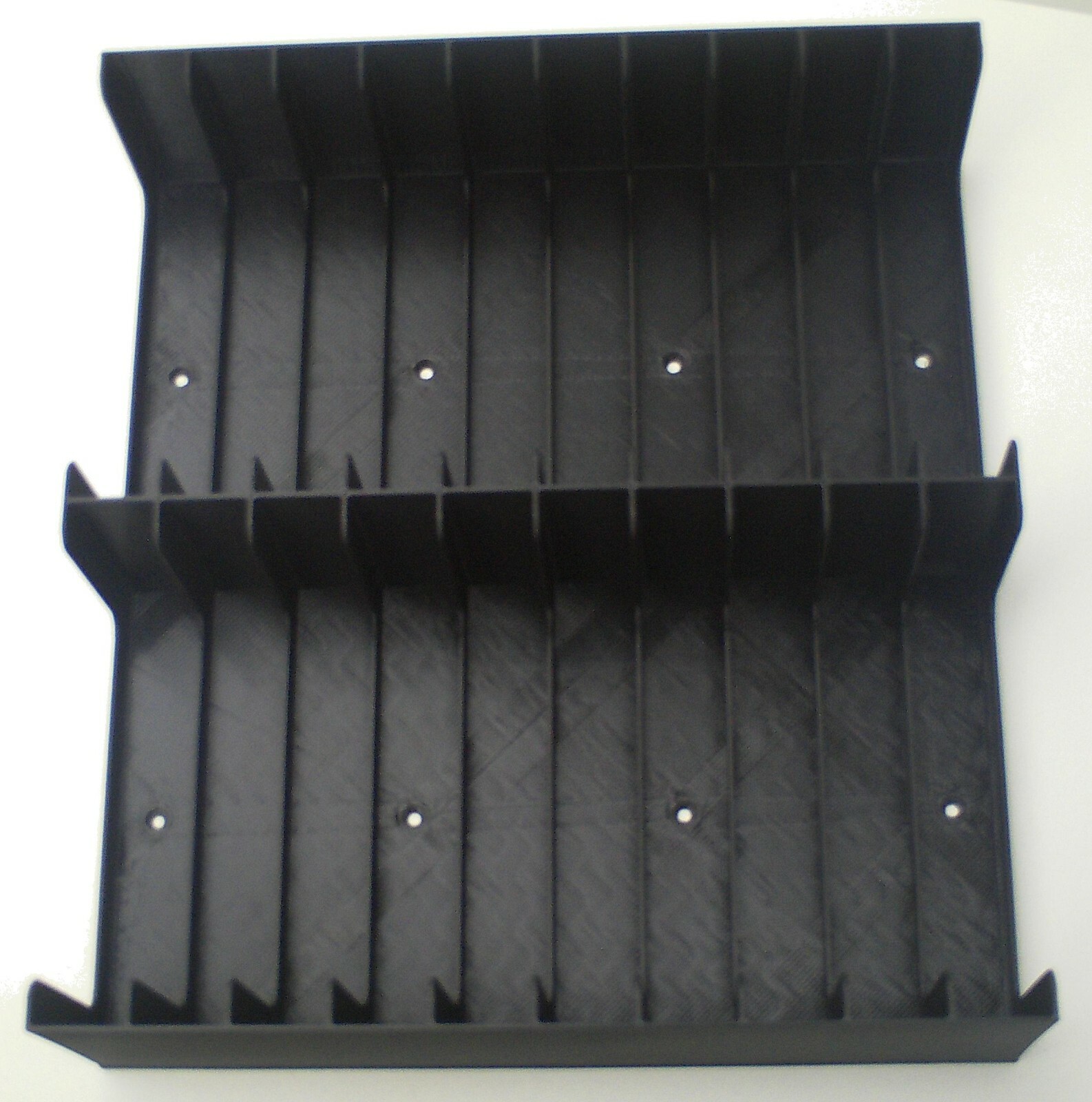 Black Cassette Tape tray (Holds 20 tapes, 2x10) storage/holder/stand ...