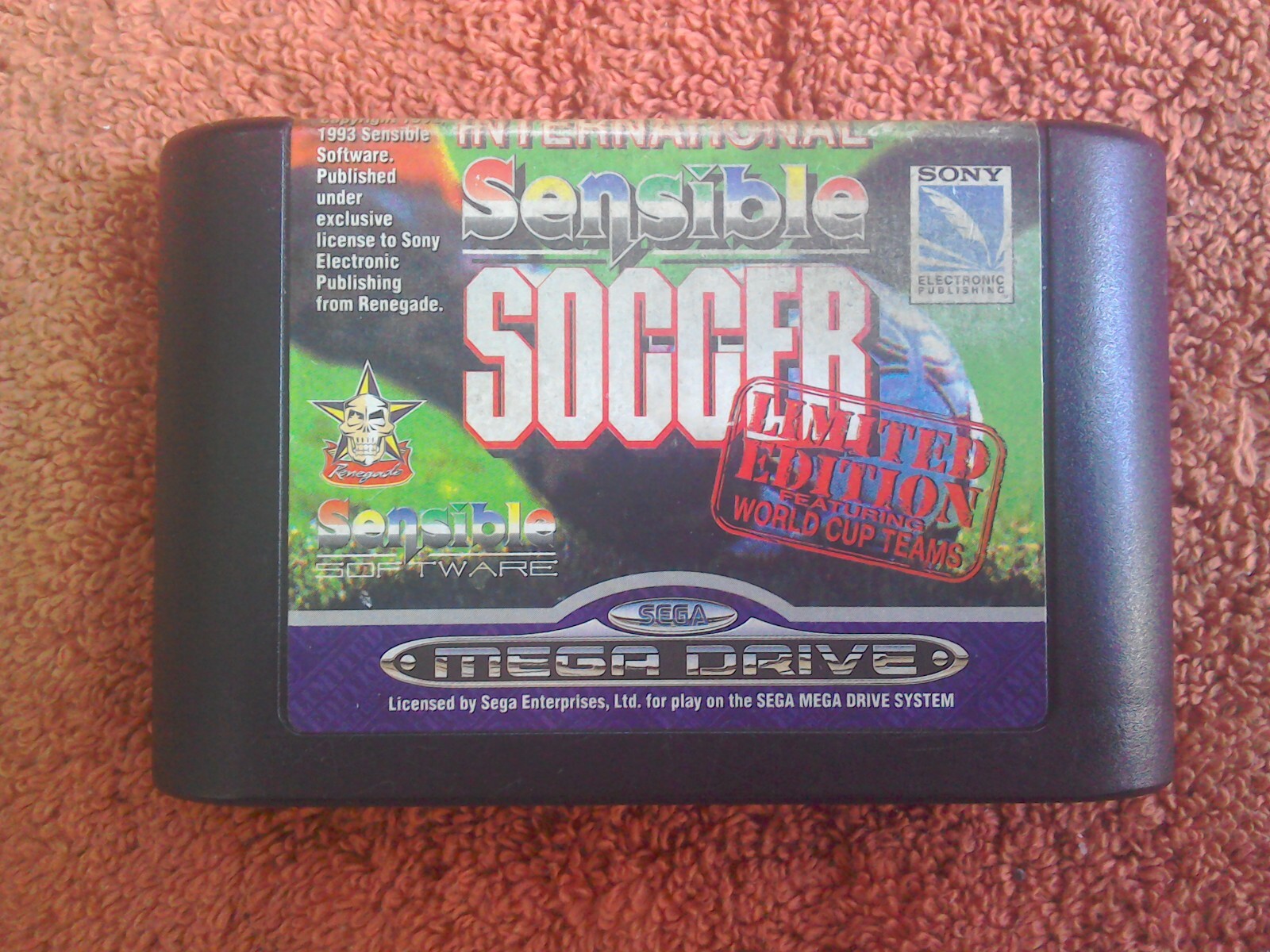 International Sensible Soccer Megadrive PAL - Prix - Photo - Présentation