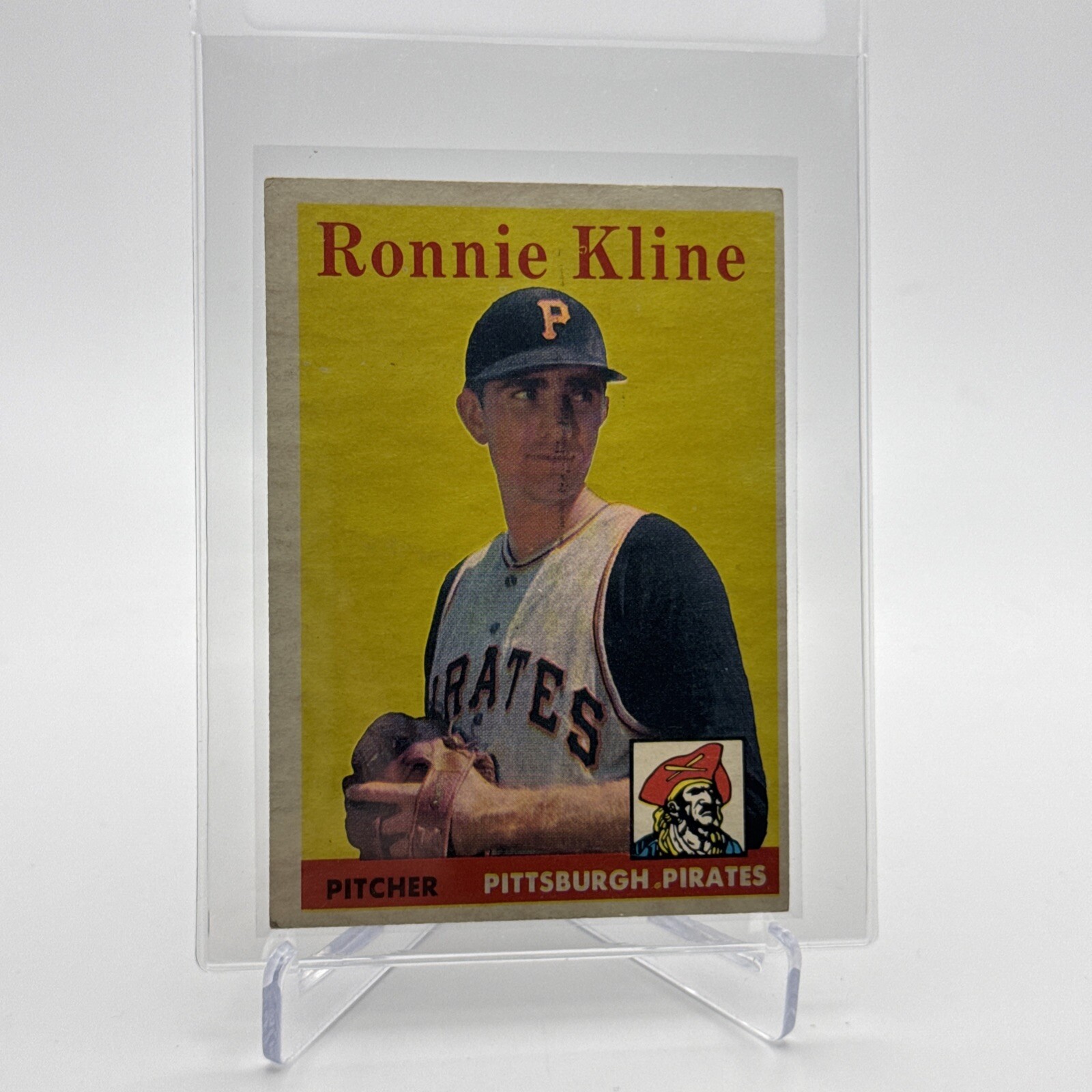 1958 Topps Ronnie Kline Baseball Card #82 EX Quality #3 FREE SHIPPING ...