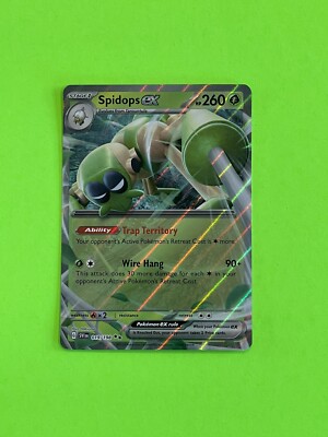 Pokémon TCG Spidops EX Scarlet & Violet BASE Set 019/198 Holo Double ...