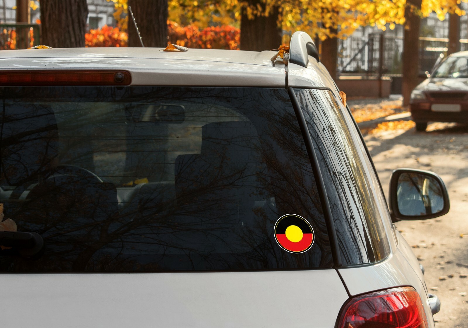 Aboriginal Flag Koori Murri Round Vinyl Sticker 70 x 70mm +BONUS FREE ...