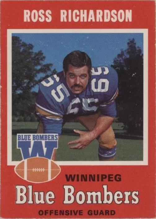 1971 O-Pee-Chee Canadian Football League - Ross Richardson #25 (RC) for ...
