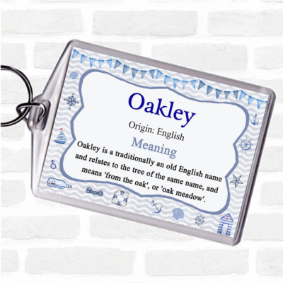 Oakley Name Meaning Bag Tag Keychain Keyring Nautical | eBay