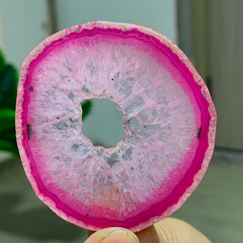 28G Natural Beautiful Agate Geode Druzy Slice Extra Large Gemstone | eBay