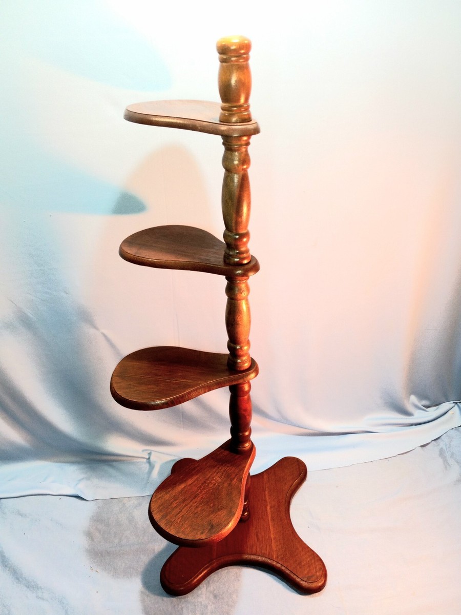 Vintage Wooden Plant Stand Vintage Turned Timber Plant Stand