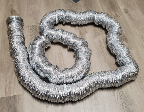 FLEXIBLE FOIL VENTILATION DUCT, 010216 UL 181, 4" X 50' BUILDERS BEST ...