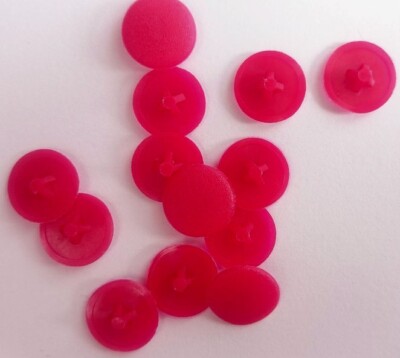 100 x PZ2 Red Screw Caps Covers Pozi Head 11mm Push Fit Furniture Spax ...