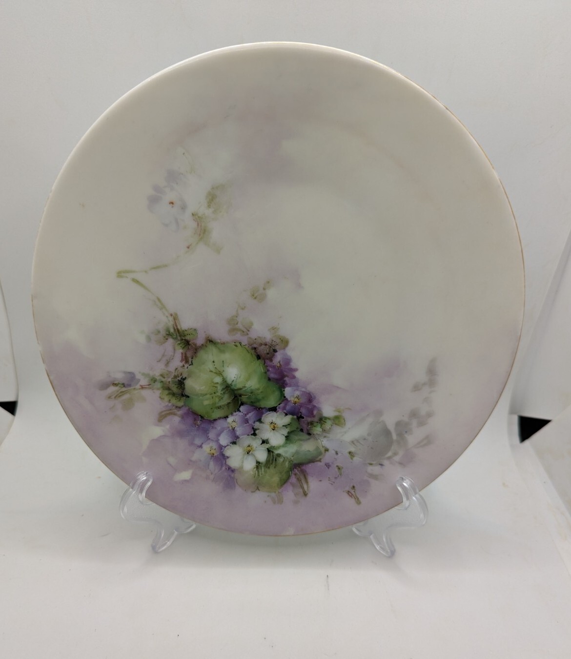 Hermann Ohme Silesia Germany Porcelain Hand Painted Plate Flowers C ...