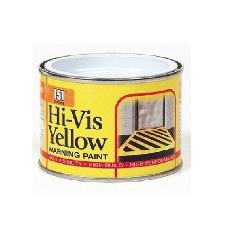 HI-VIS YELLOW WARNING PAINT 180ML ROAD LINE SIGN FLOOR MARKING HIGH ...