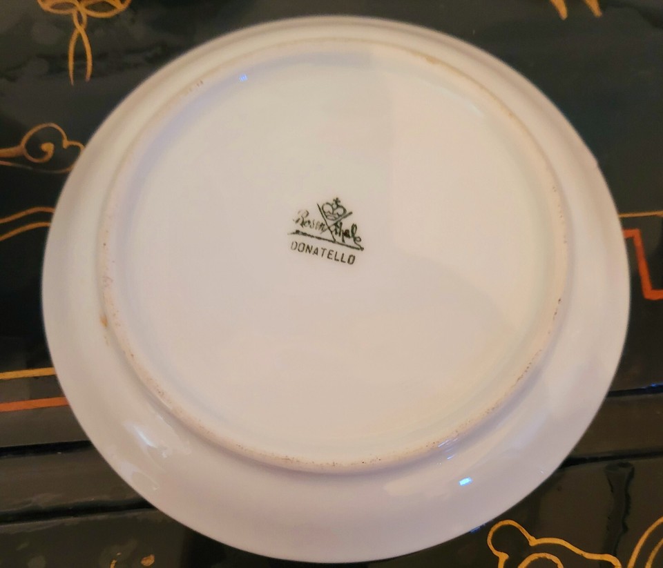 Rosenthal KPM Gold Encrusted Cabbage Rose Tea Pot Cup Saucer Sugar Bowl ...