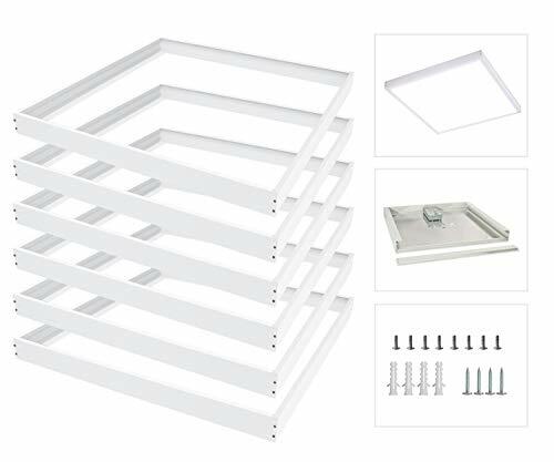6 Pack 2x2 FT Surface Mount Kit for LED Flat Panel Light - Aluminum ...