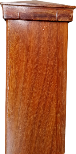 2 pieces Merbau 1800mm Powder coated Aluminium Post Tube Pipe Fence End ...