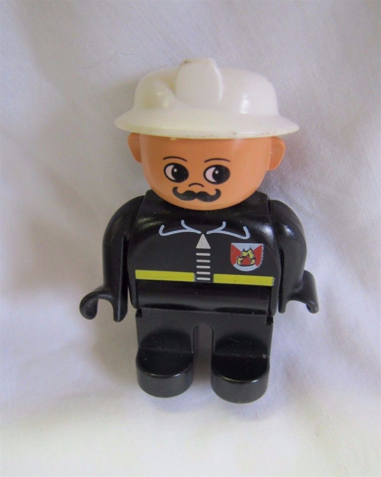 LEGO DUPLO FIREFIGHTER FIRE CHIEF FIREMAN for FIRETRUCK 2.5" Mustache ...