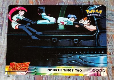 Pokemon TOPPS Mewtwo Strikes Back Movie MEOWTH TIMES TWO #23 | eBay