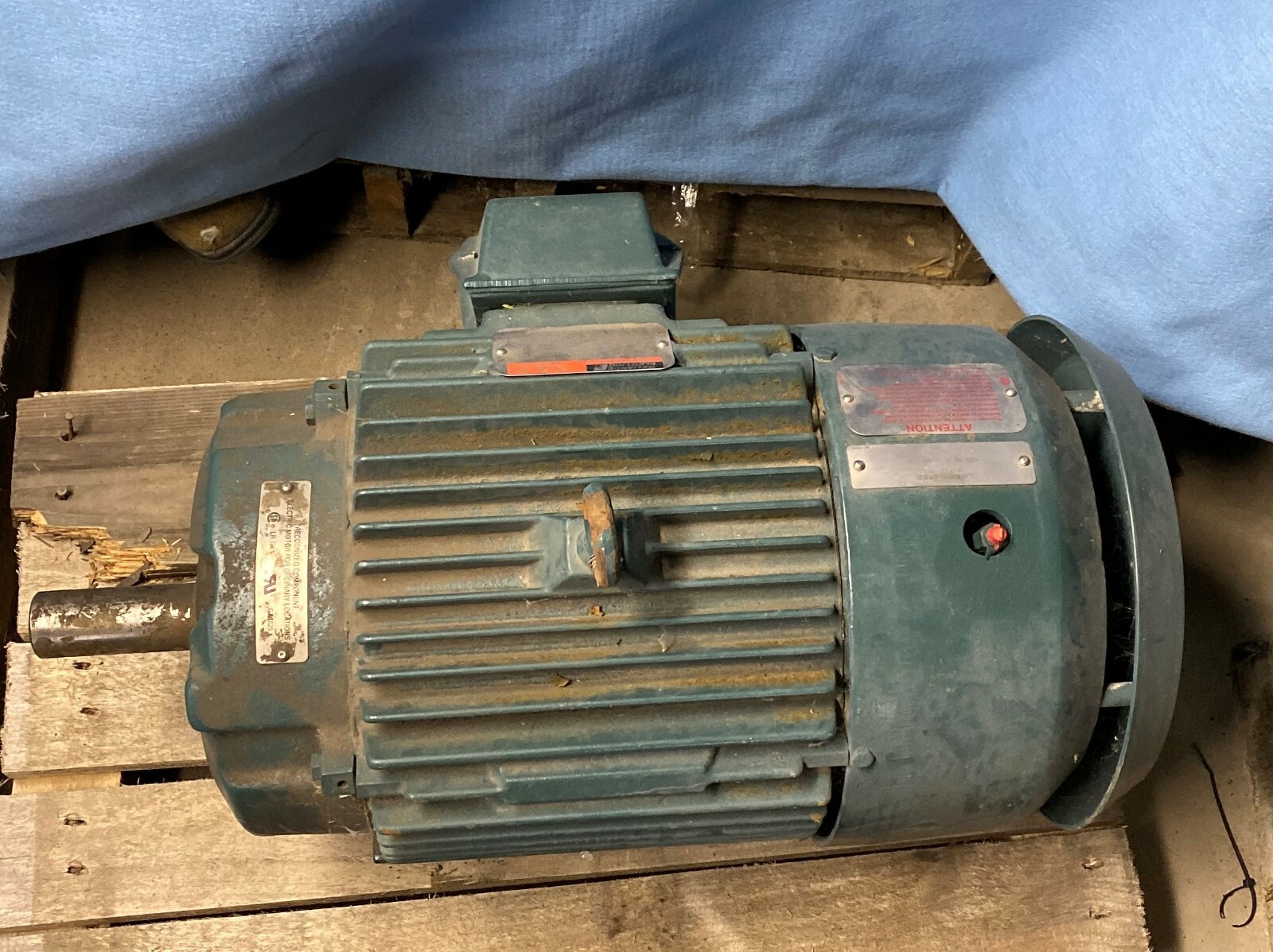 RELIANCE ELECTRIC 7537501-001 L006 AL 1760 RPM 256T FRAME 460V 57 AMP 6 ...