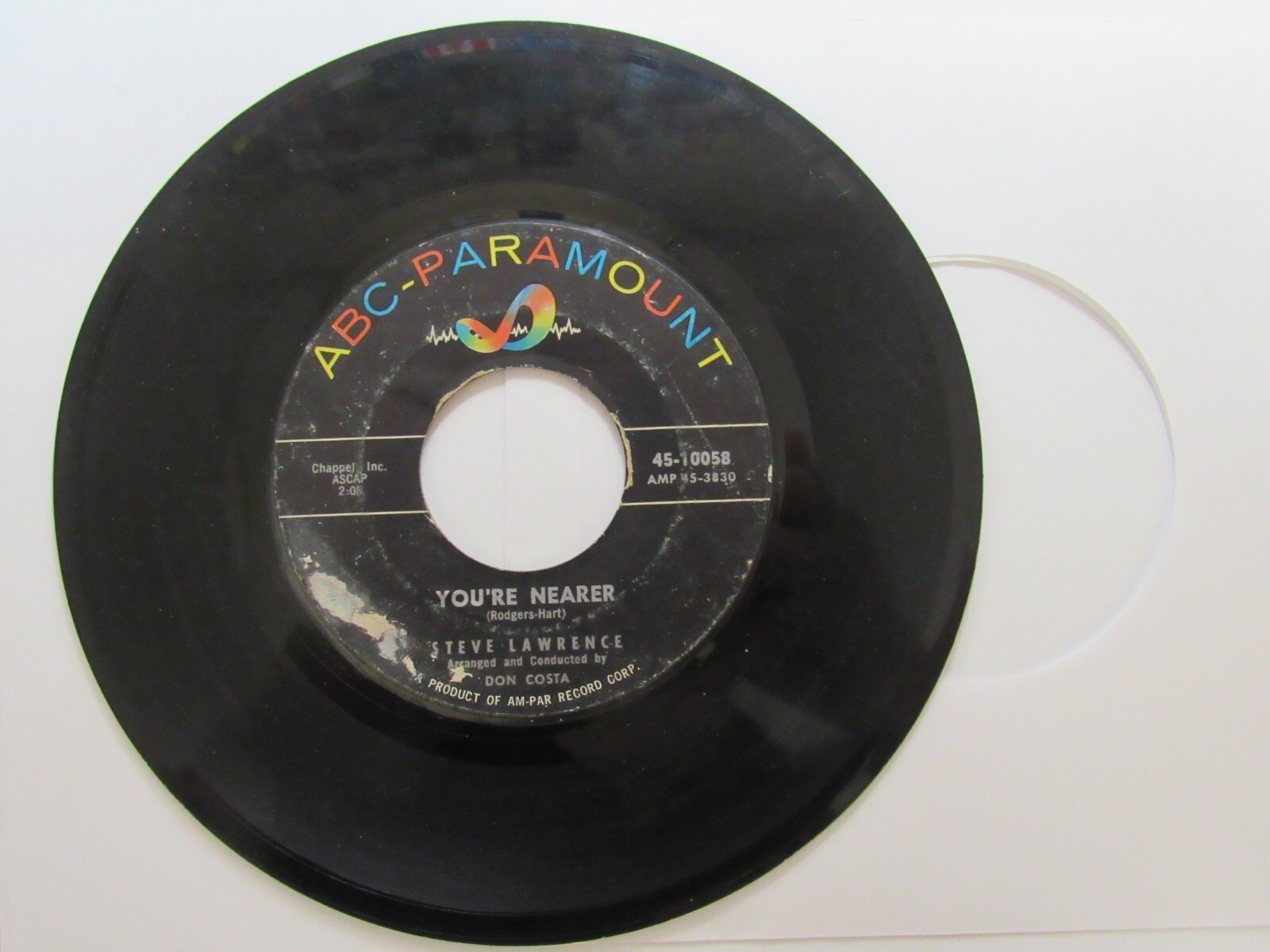 Old 45 RPM Record - ABC-Paramount 45-10,058 - Steve Lawrence - Pretty ...