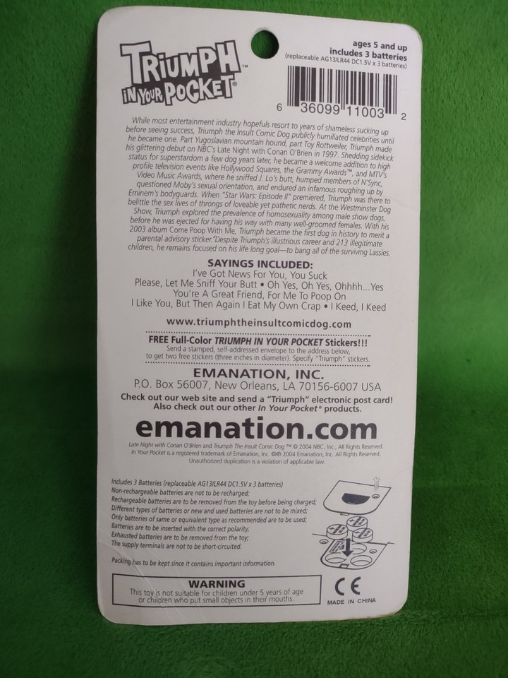 Conan O’Brien Triumph In Your Pocket The Insult Comic Dog Talking ...