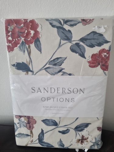 Sanderson Duvet Cover Set King Size Pillow Cases Included 100% Cotton ...