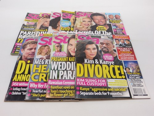 STAR MAGAZINE lot of 9 Issues 2016 TV Movie Celebrity News Kanye Kim ...