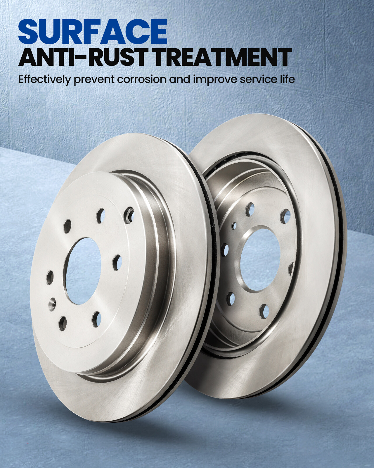 Rear Solid Brake Rotors W/ Ceramic Pads For Ford Flex Explorer Lincoln ...