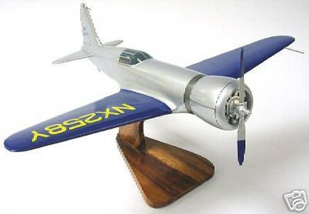 H-1 Hughes Racer H1 Howard Aviator Airplane Desktop Wood Model Big New ...
