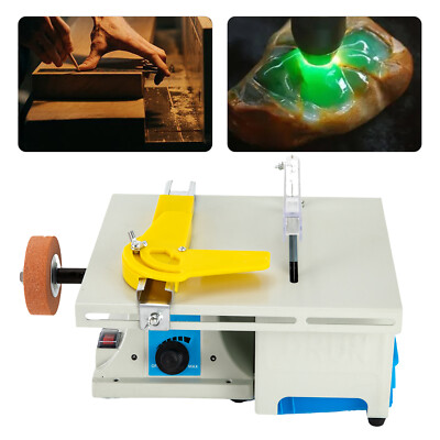 Mini Table Grinder Gem Grinding Polishing Machine Rock Saw Jewelry ...