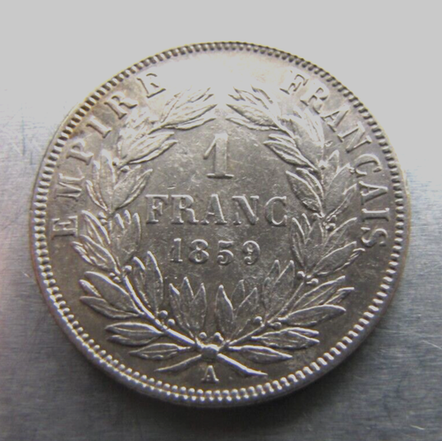 France KM779.1, 1 Franc 1859-A (Paris) decent VF condition. | eBay